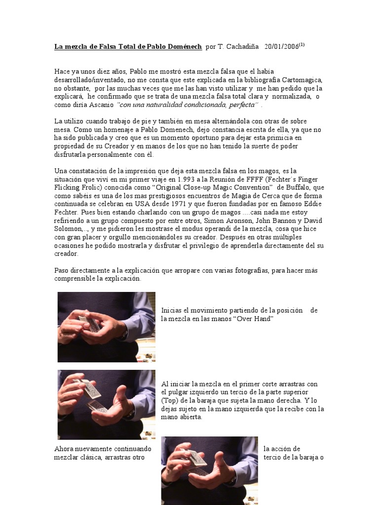 La Mezcla de Pablo Doménech | PDF | Mano