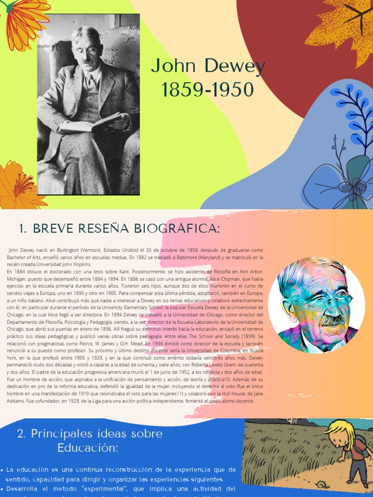 John Deew Presentación | PDF | John Dewey | La naturaleza humana