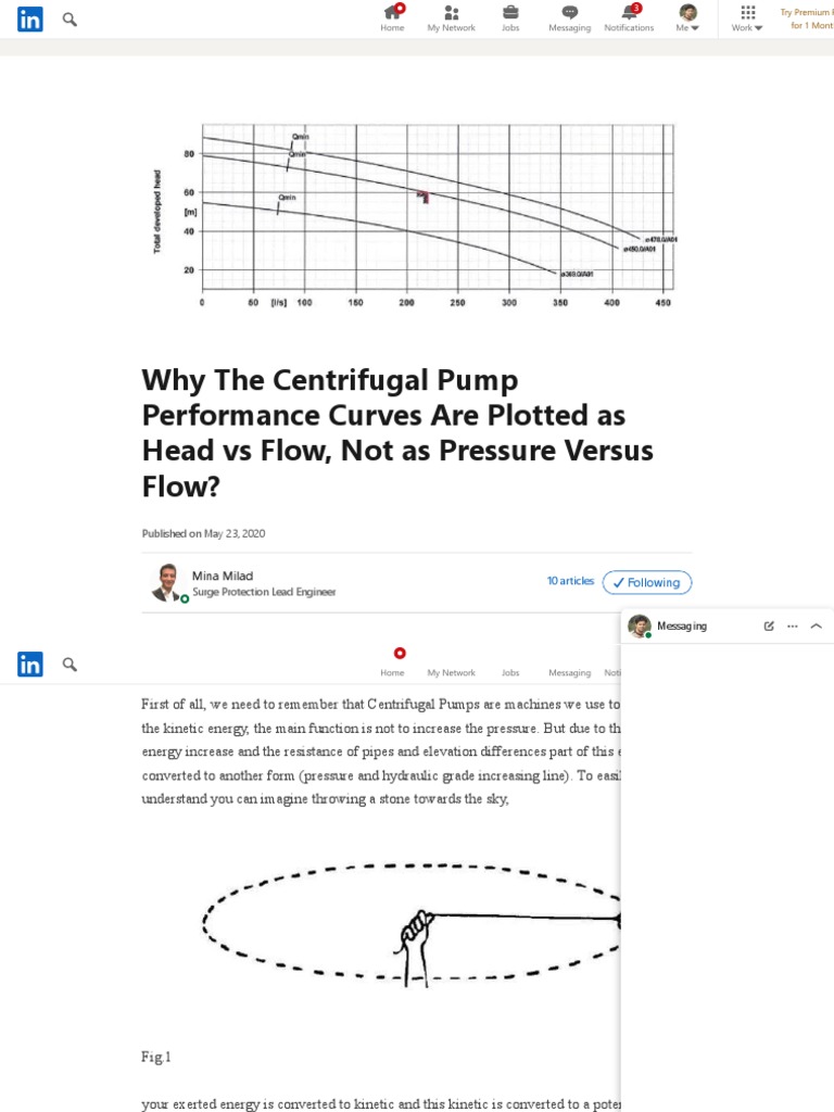 Why The Centrifugal Pump Performance Curves Are Plotted As Head Vs Flow ...