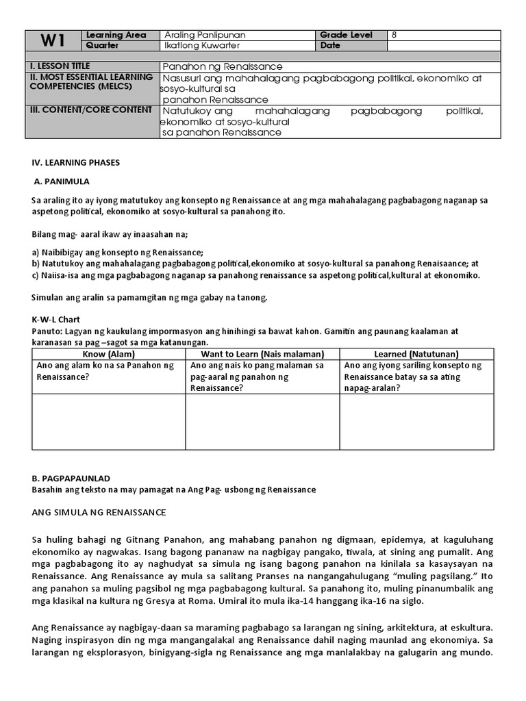 AP8 3rd Quarter Module Week1 | PDF