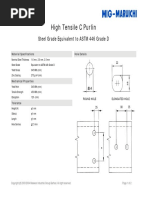Tabel Profil Baja CNP PDF | PDF | Solid Mechanics | Building Engineering
