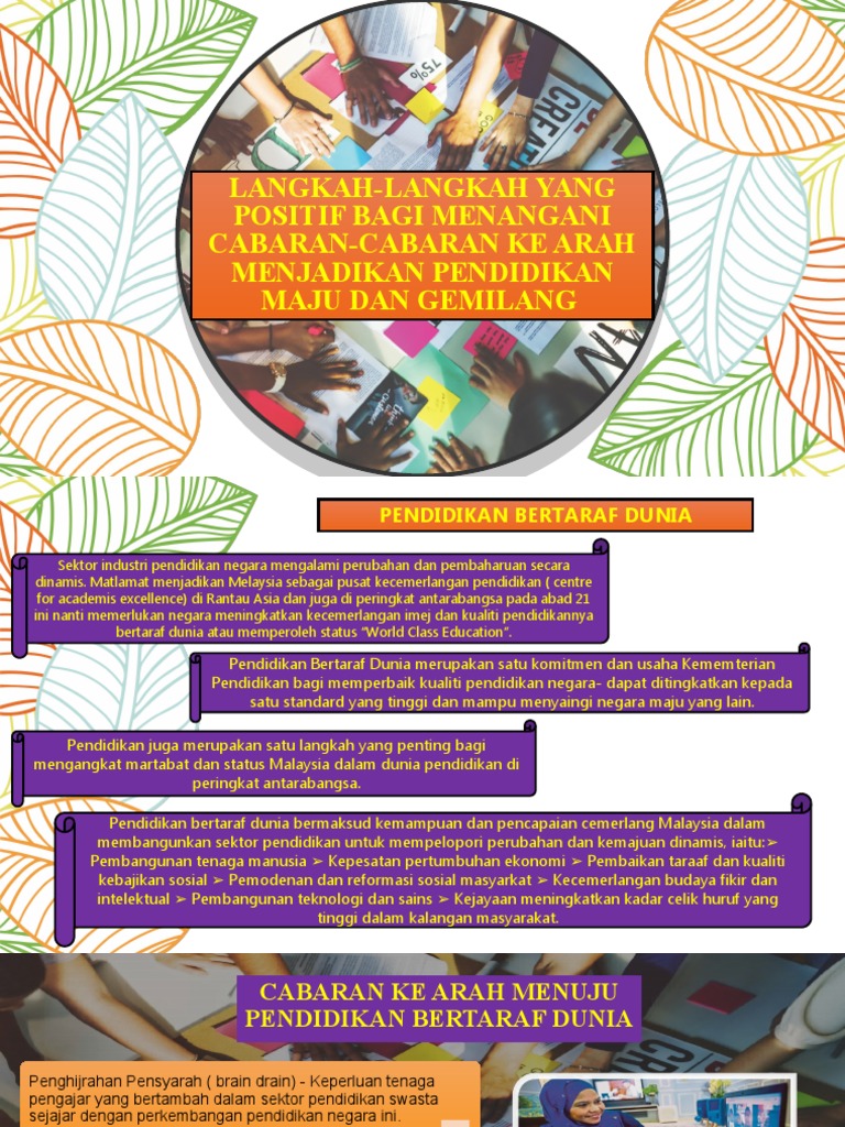 Langkah-Langkah Yang Positif Bagi Menangani Cabaran-Cabaran Ke Arah ...