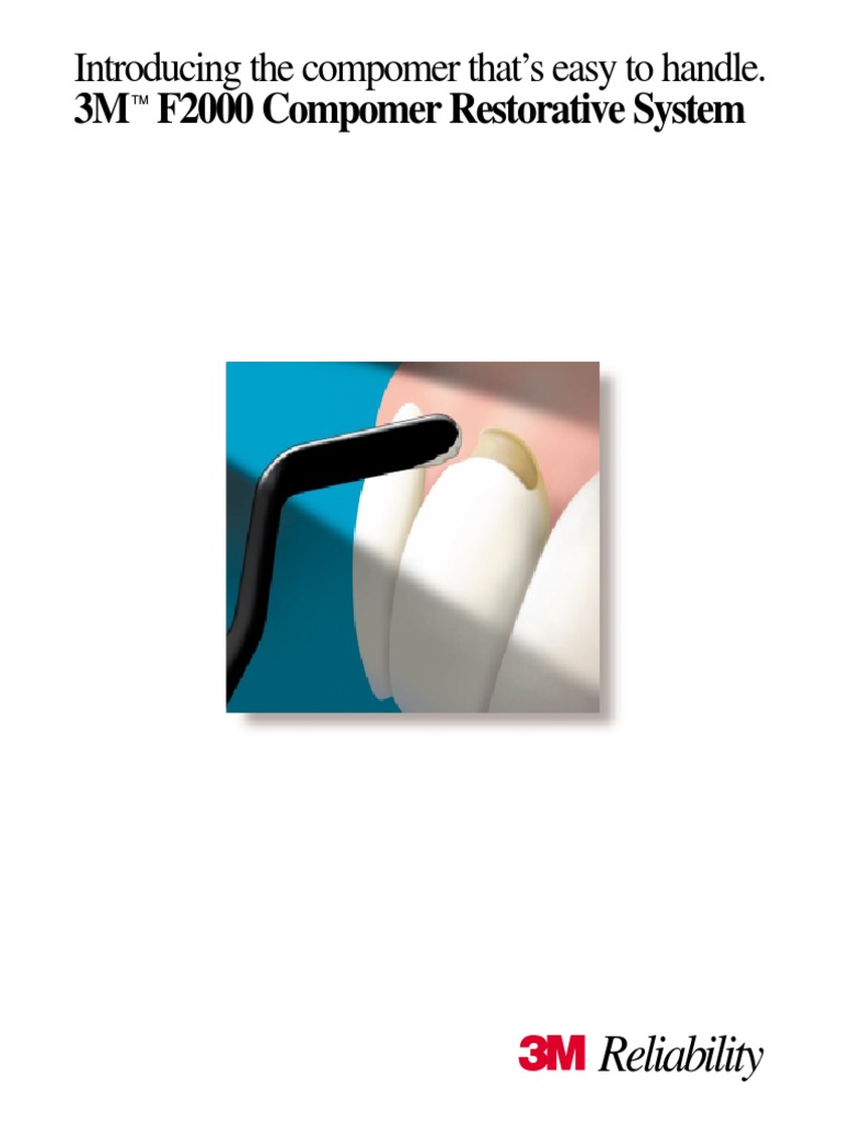 3M F2000 Compomer Restorative | PDF | Medical Specialties | Dentistry ...