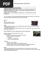 Seed Germination Report Sample (Easy) | PDF | Seedling | Seed