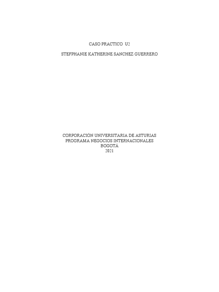 Caso Practico U2 | PDF | Publicidad | Empresas