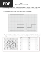 Proyección de Primer Ángulo y Tercer Ángulo | PDF