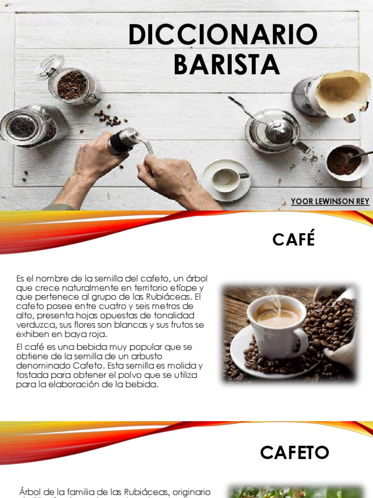 DICCIONARIO BARISTA-comprimido | PDF | café | Bebida