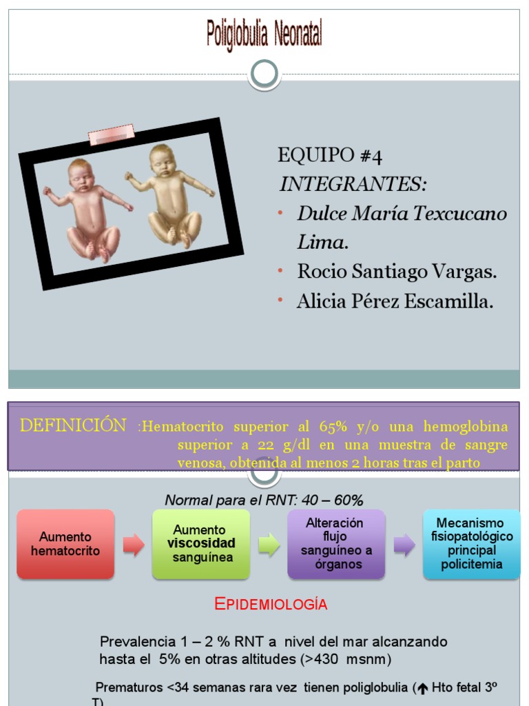Poliglobulia Neonatal. | PDF | Sangre | Isquemia