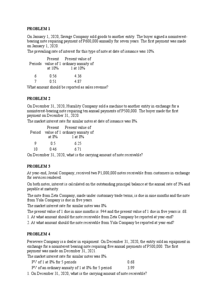 ACC 101 - NR Assignment Solution | PDF | Present Value | Interest
