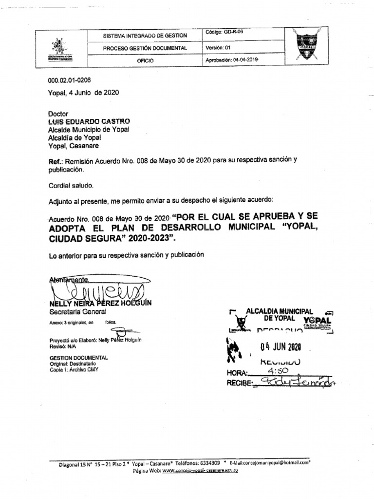 2020 Yopal PDM | PDF