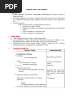 Detailed Lesson Plan Grade 5 Science | PDF | Force | Lesson Plan