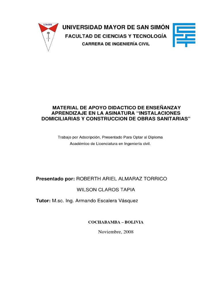 Instalaciones UMSS | PDF