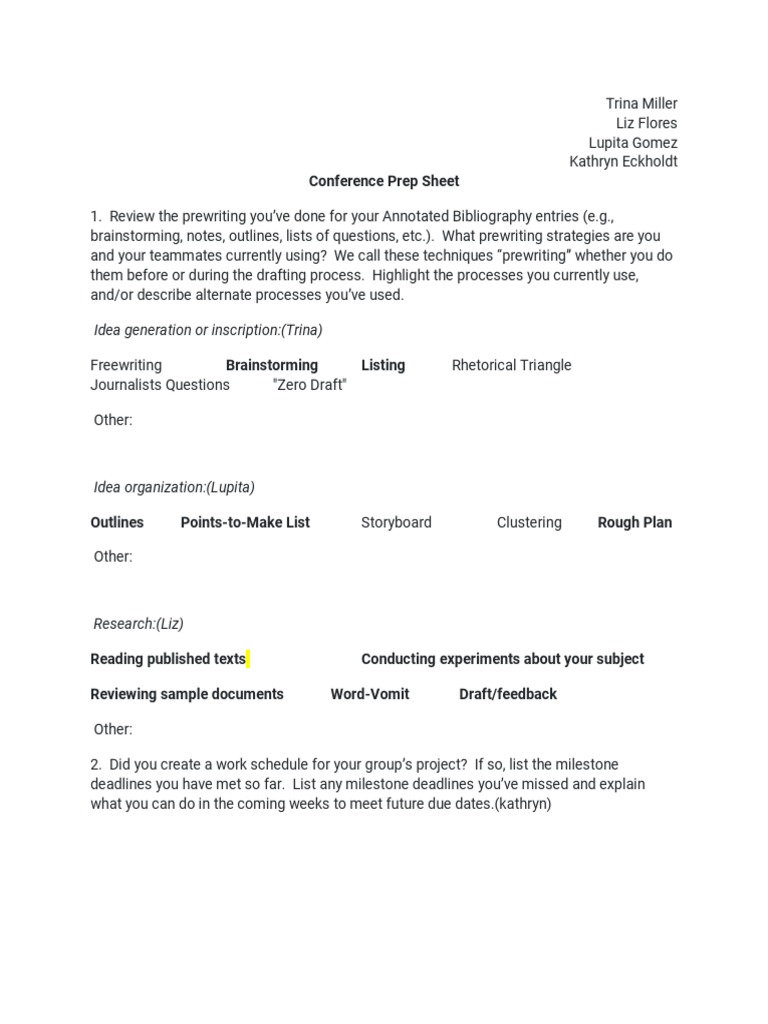 Stem Gals Conference Prep Sheet by 3 16 10am | PDF | Human ...