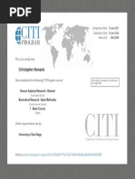 Citi Completion Certificate | PDF