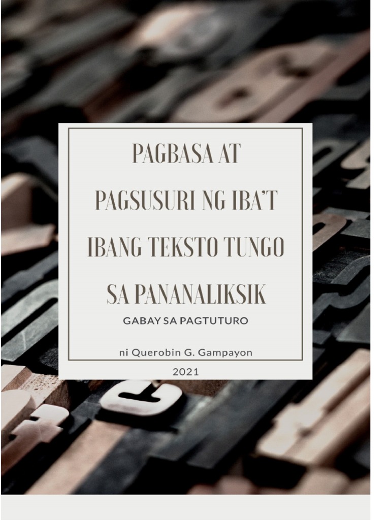 Pabalat NG Gabay Sa Pagtuturo | PDF Pabalat NG Gabay Sa Pagtuturo | PDF