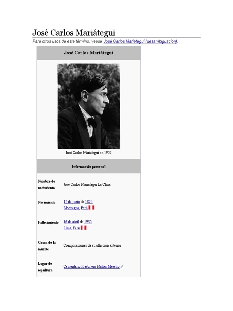 José Carlos Mariátegui Pdf Teorías Políticas Política General 7439