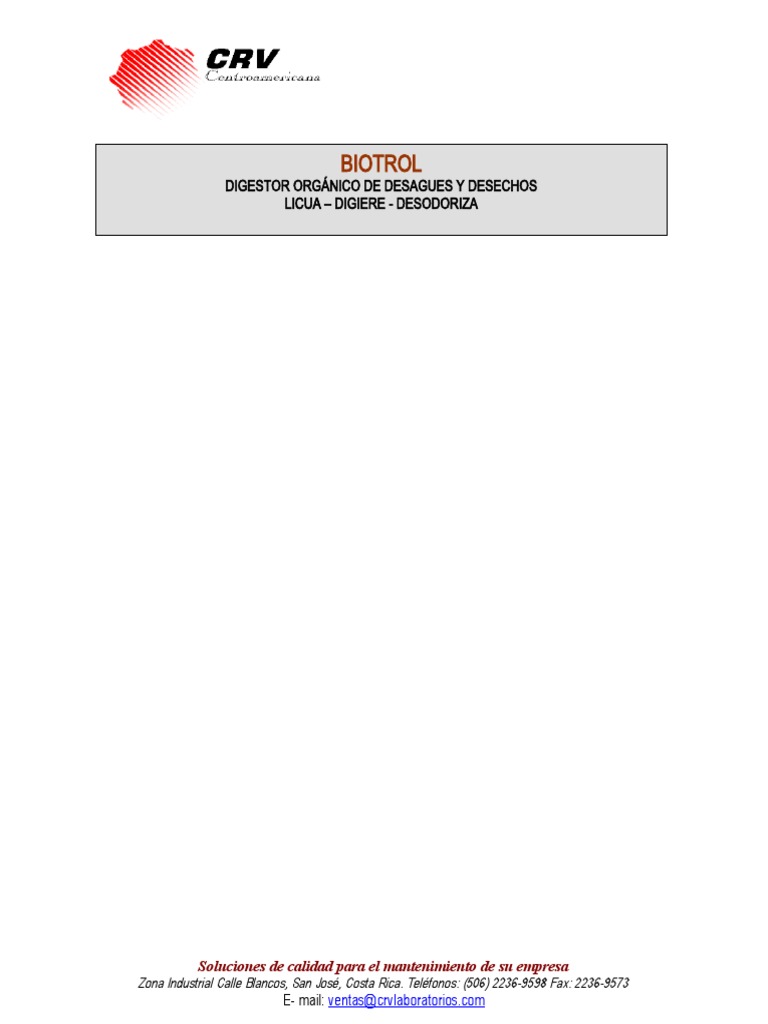 BIOTROL | PDF | Digestión | Las bacterias
