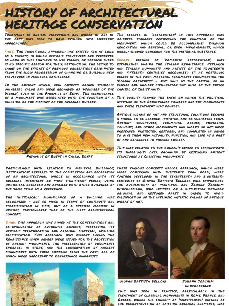 Evolution of Architectural Conservation | PDF | Monument | Renaissance