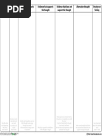 Thought Record Sheet 7 Column | PDF | Feeling | Emotions
