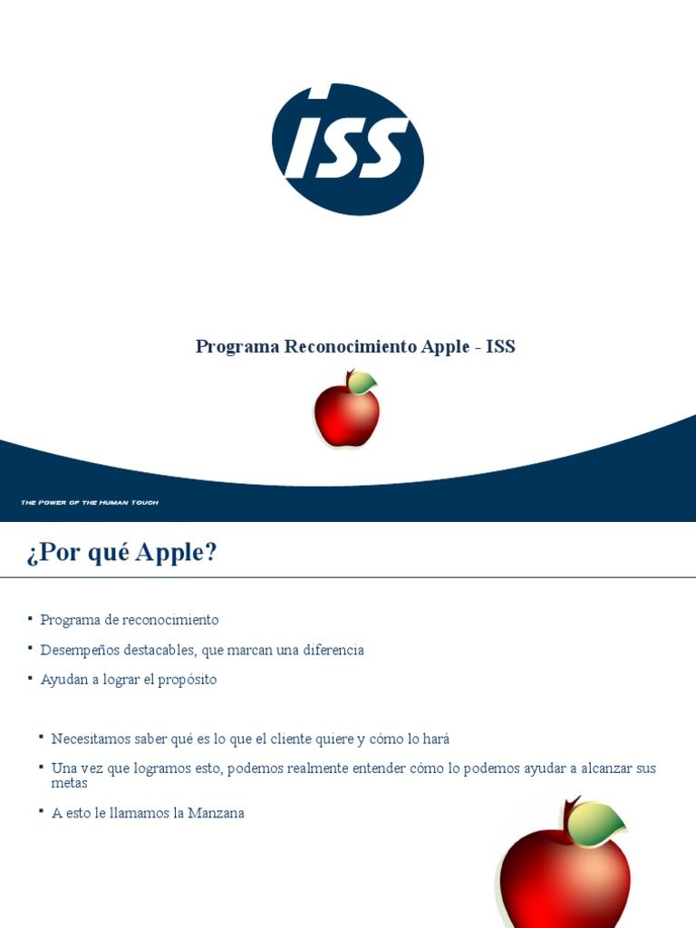 Programa Reconocimiento ISS Apple Chile | PDF | Cliente | Apple Inc.