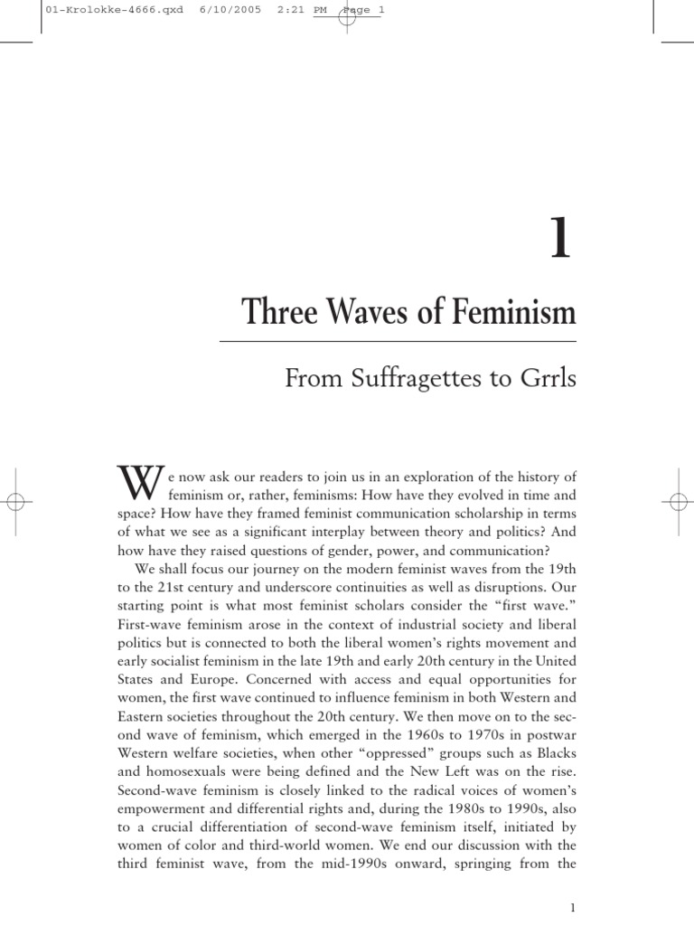 Three Waves of Feminism | PDF | Feminism | Gender Studies