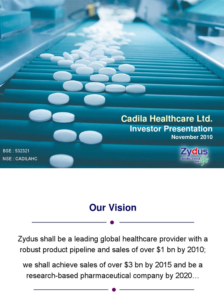 Zydus - Investor Presentation (Nov 10) | PDF | Generic Drug | Drug ...