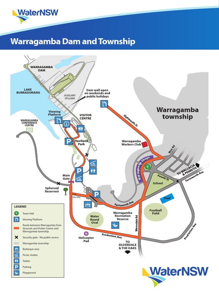 Warragamba Dam and Township Map | PDF | Infrastructure | Hydraulic ...