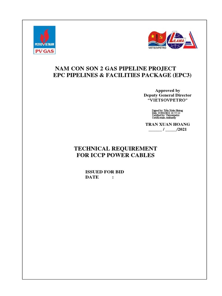 (Signed) TR For ICCP Power Cables | PDF | Specification (Technical ...