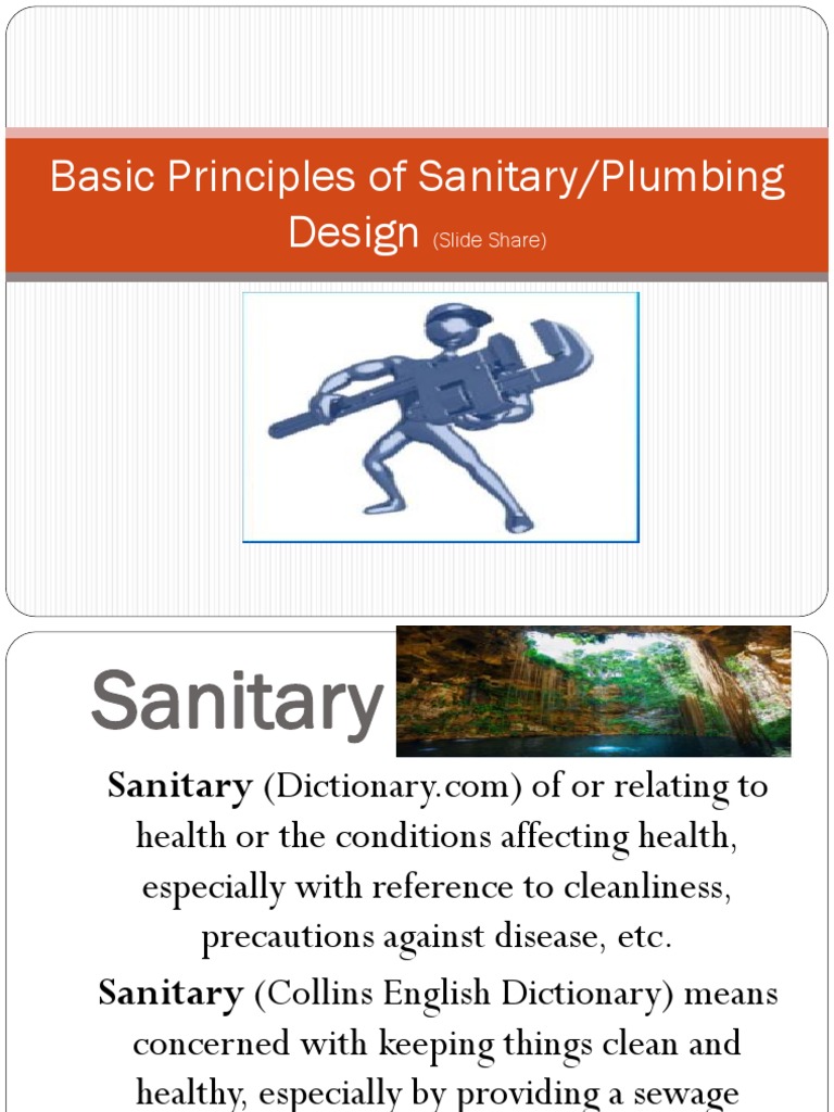 Sanitary Plumbing Design Principles | PDF | Sanitation | Plumbing