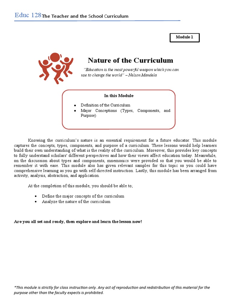 Educ 128 Module Adapted From Project WRITE Set 1 | PDF | Philosophical ...