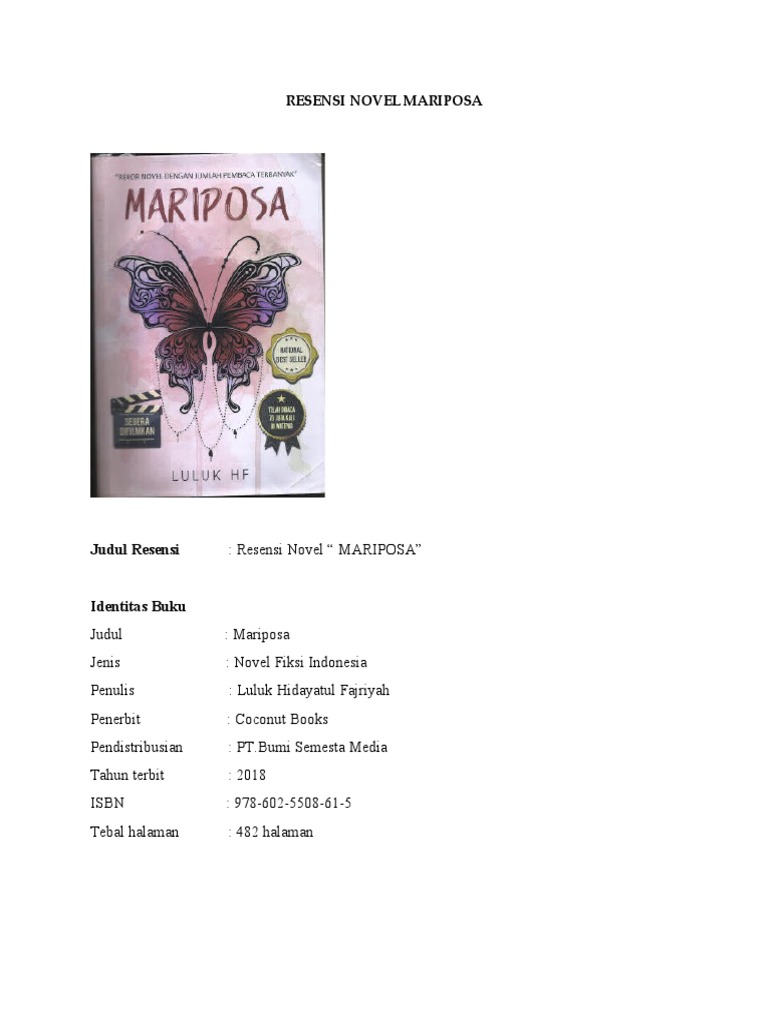 Resensi Novel Mariposa | PDF