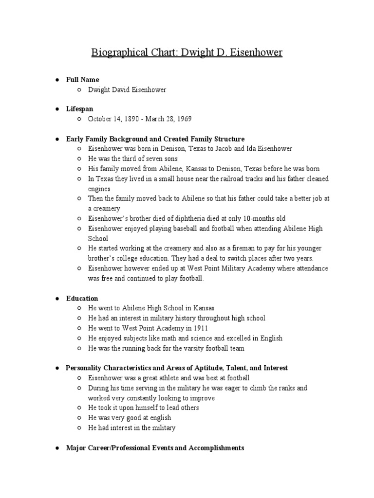 Dwight D. Eisenhower: Key Achievements | PDF | Dwight D. Eisenhower ...