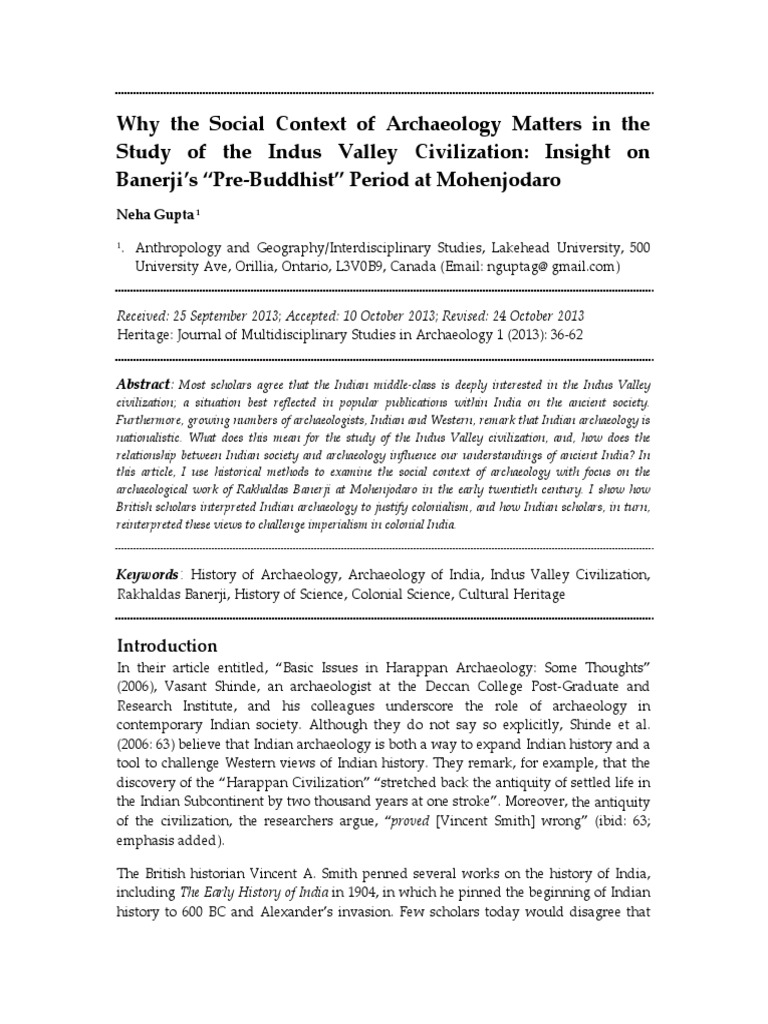 Bsjsjs | PDF | Archaeology | Indian Subcontinent