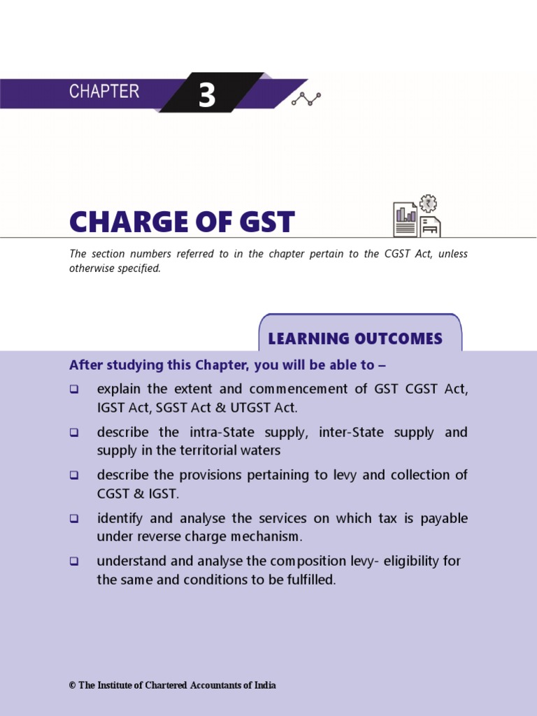 Charge OF GST: After Studying This Chapter, You Will Be Able To | PDF ...