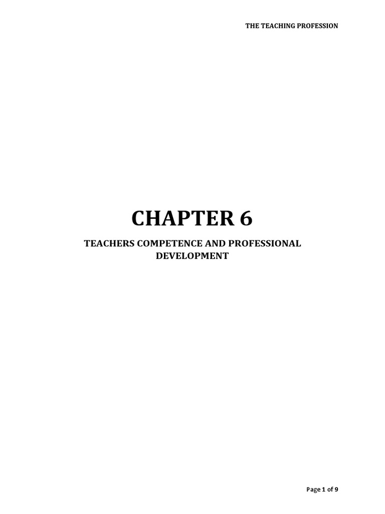 Educ 203 CHAPTER 6 Lesson 2 | PDF | Teachers | Professional Development