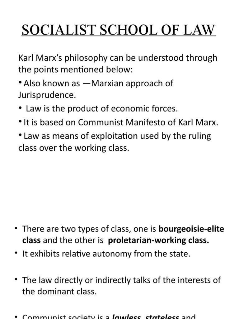 Overview of Socialist Law Principles | PDF