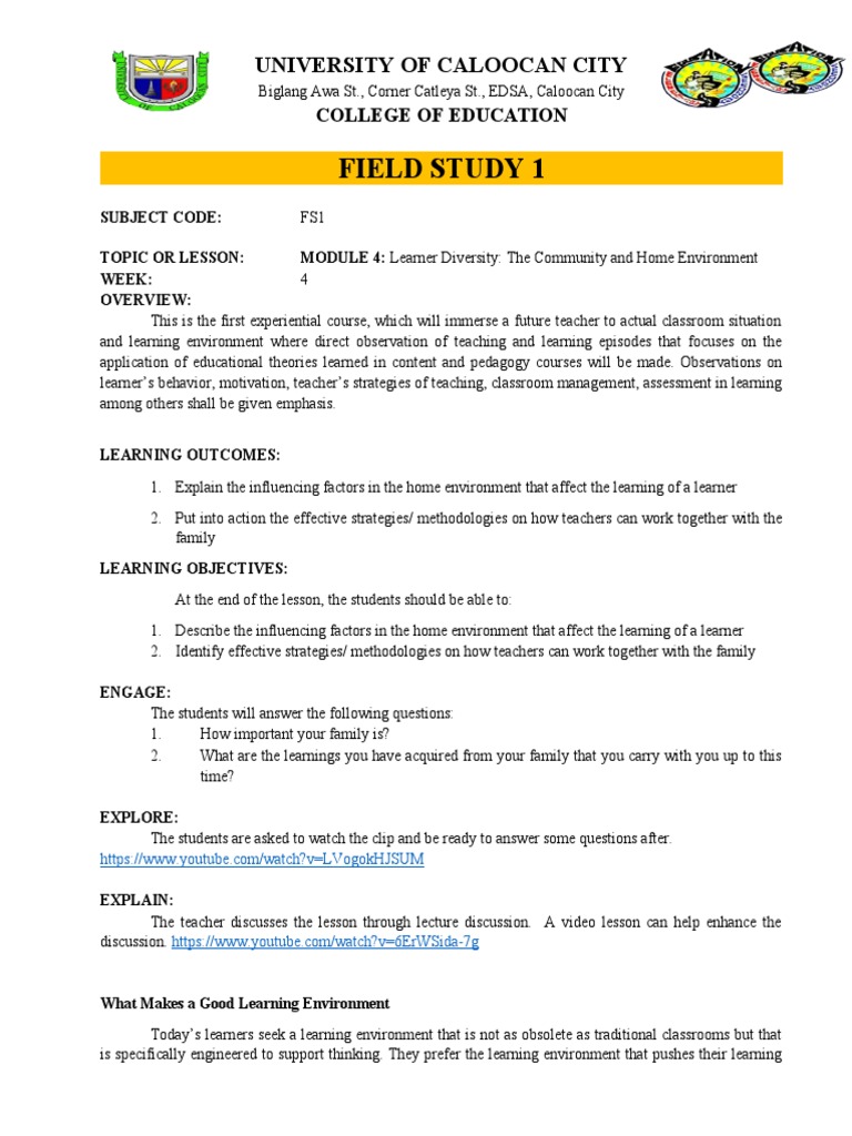 Exploring the Factors that Shape Effective Learning Environments: A ...