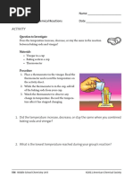 Hand Warmers Lab | PDF | Sodium Chloride | Sodium Hydroxide