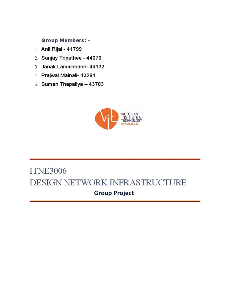 Project - Network Design | PDF | Network Switch | Computer Network