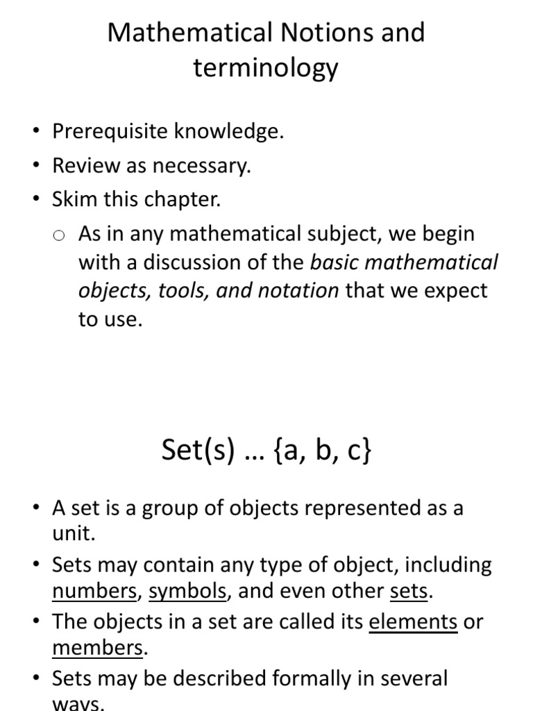 Mathematical Notations and Set Theory | Download Free PDF | Vertex (Graph Theory) | Function ...