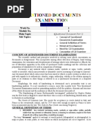 Module 1 - Qde | PDF | Forensic Science | Document