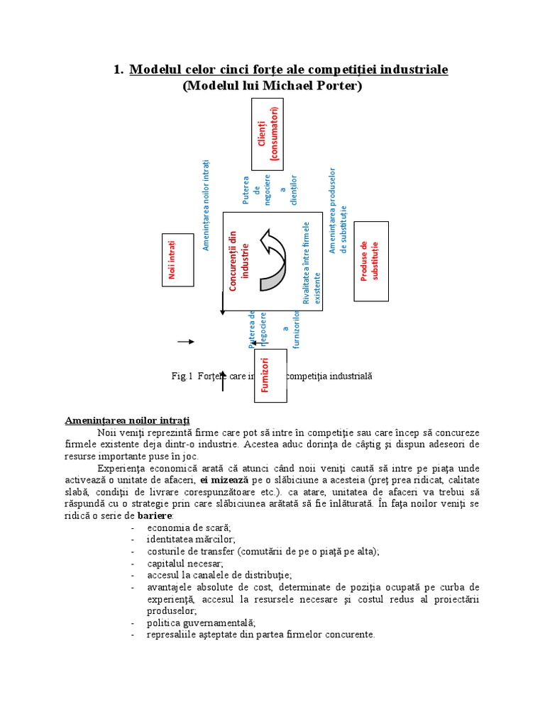 Modelul Lui M. PORTER | PDF