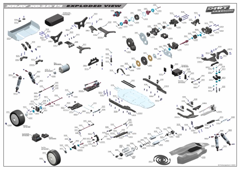 Exploded View: XB2C'19 Dirt Edition Exploded View Ver. 1.0 ©XRAY 2018 ...