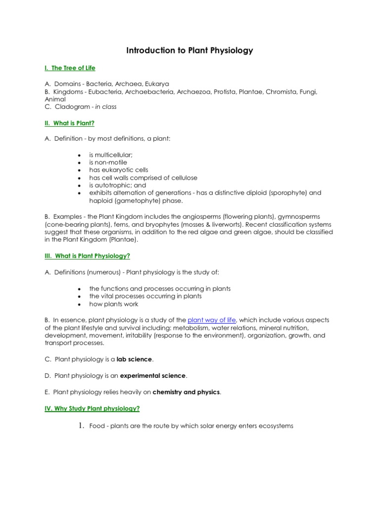 Introduction To Plant Physiology!!!! | PDF | Cell Nucleus | Cell Membrane