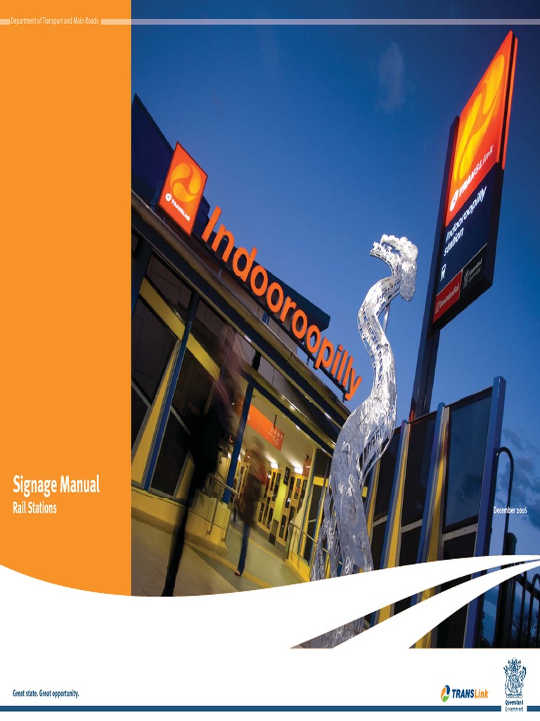 Rail Stations Signage Manualdec 2016 | PDF | Train Station | Rail Transport