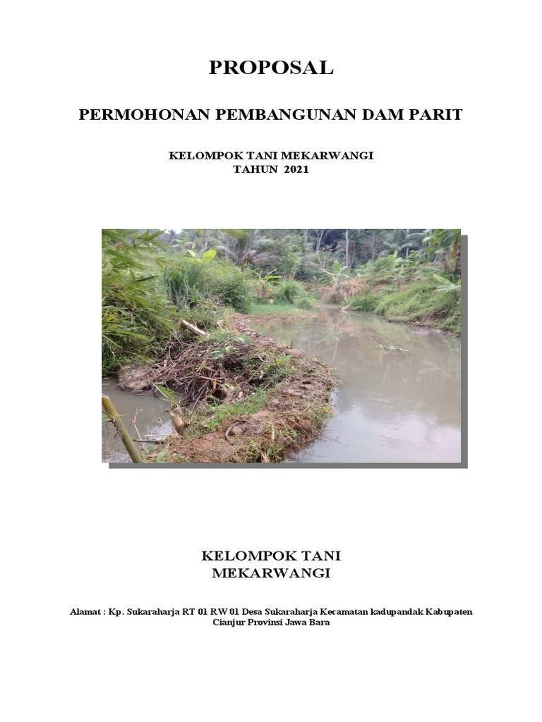 PROPOSAL Dam Parit | PDF