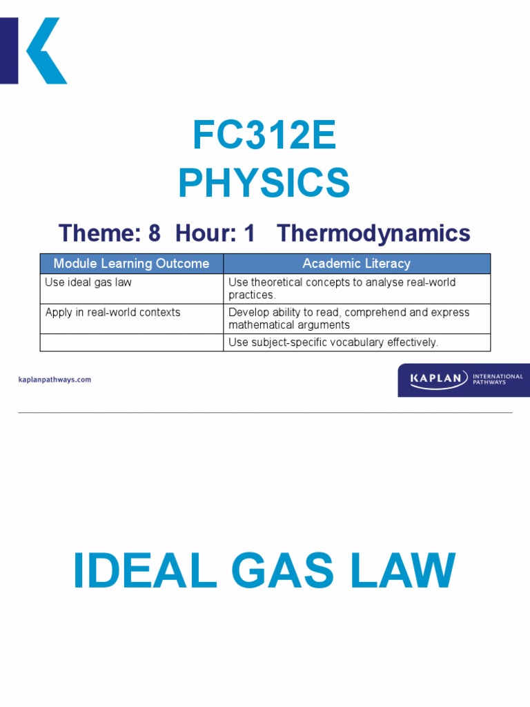 Understanding Ideal Gas Law and Thermodynamics | PDF | Gases | Heat