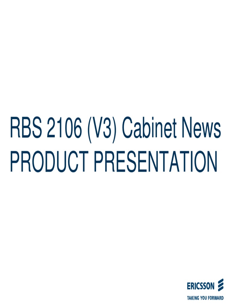 RBS 2106 (V3) Cabinet News - Rev A2 | PDF | Electrical Engineering ...