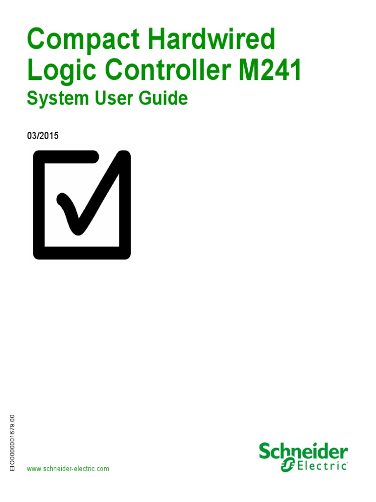 Compact Hardwired Logic Controler M241 - EIO0000001679.00 | PDF ...