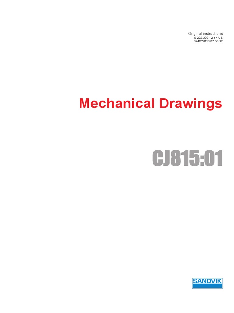 Mechanical Drawings: Original Instructions | PDF | Mechanical ...
